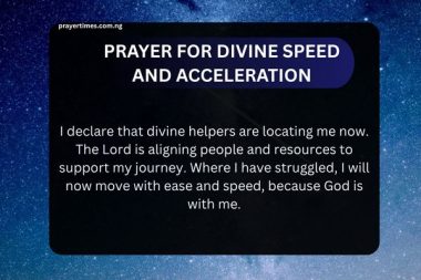 17 Powerful Prayer Points for Divine Speed and Acceleration